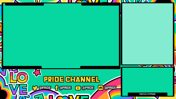 Placeit - Fun Twitch Overlay Generator for an LGBTQ Channel
