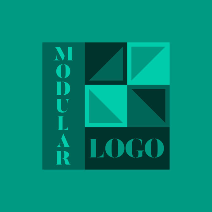 Placeit - Logo Generator Featuring a Modular Layout and Text