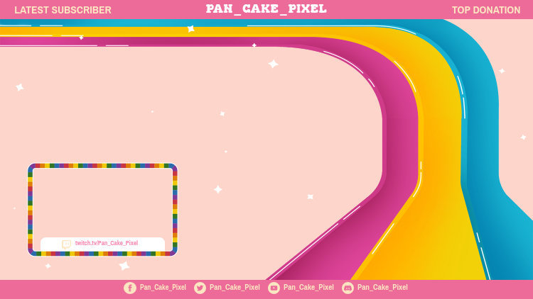 Placeit - OBS Stream Overlay Template Featuring LGBTQ Pride Colors