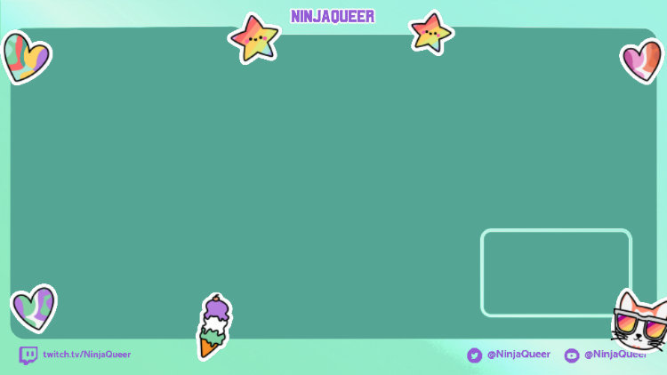 Placeit - Colorful Twitch Overlay Creator Celebrating Genderqueer Pride