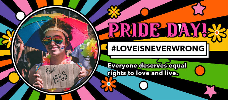 Placeit - Facebook Cover Template Featuring an LGBTQ Pride Theme and a ...