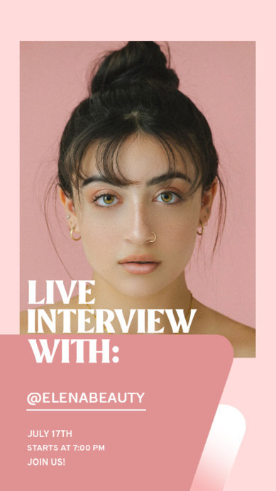 Placeit - Instagram Story Design Template to Announce a Live Interview