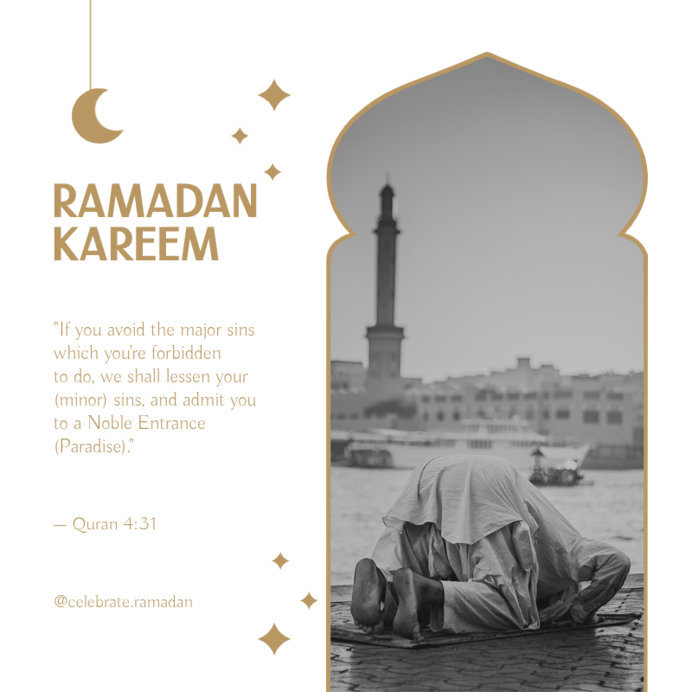 Placeit - Instagram Post Design Generator Featuring a Ramadan-Themed ...