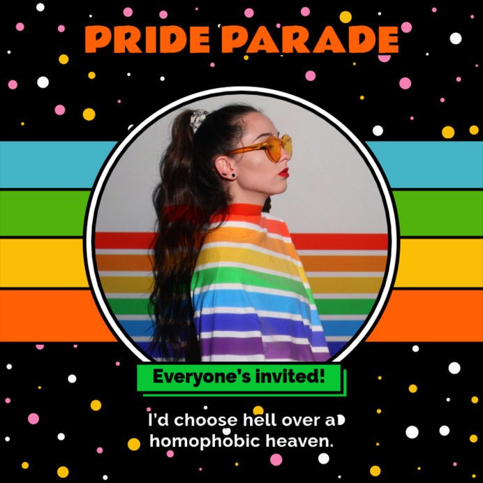 Placeit - Instagram Post Template for an LGBTQ Pride Parade