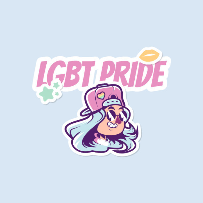 Placeit - Twitch Emote Logo Generator With an LGBTQ Pride Theme and a ...