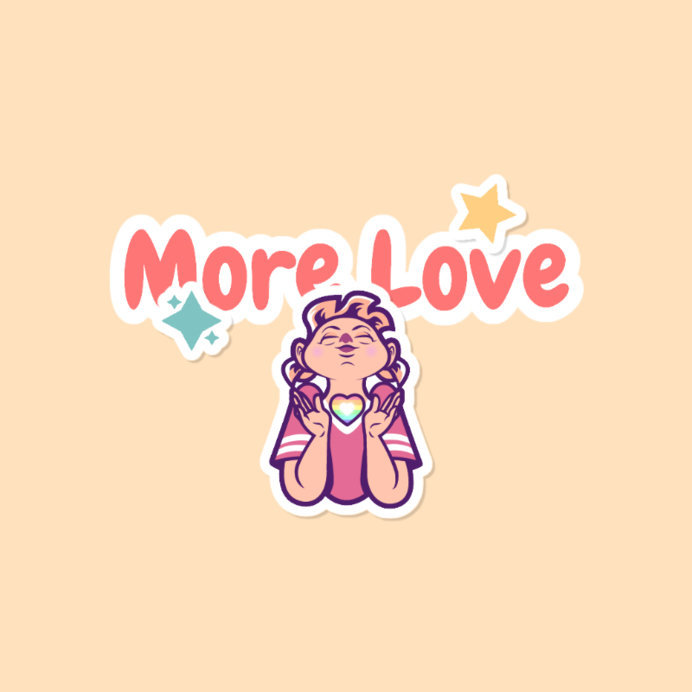 Placeit - LGBTQ-Themed Twitch Emote Logo Template Featuring Cartoon ...