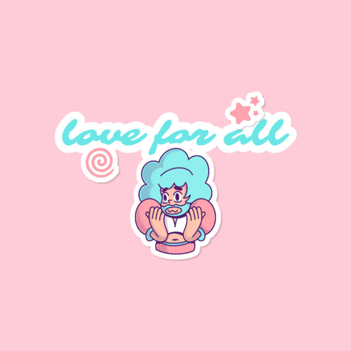 Placeit - LGBTQ-Themed Twitch Emote Logo Template Featuring an ...