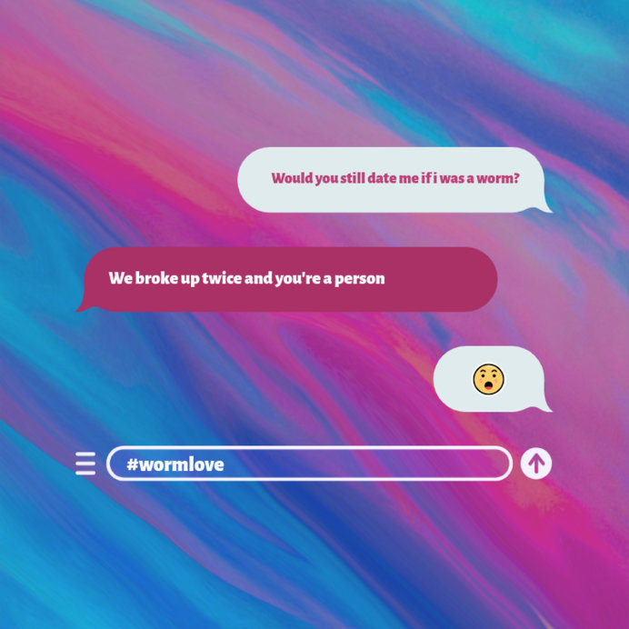 Placeit - Fun Instagram Post Maker with WhatsApp-Inspired Text Messages ...