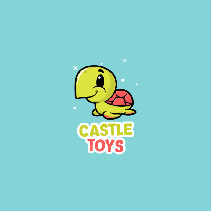 Placeit - Logo Template for Toy Shops Featuring a Cute Turtle Cartoon