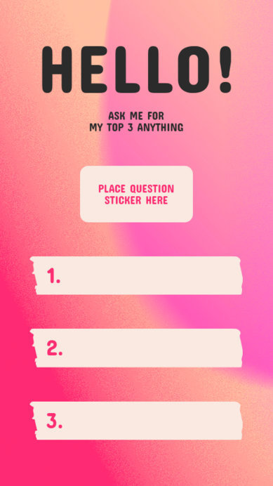Placeit - Quiz Instagram Story Design Template Featuring a Top-Three ...