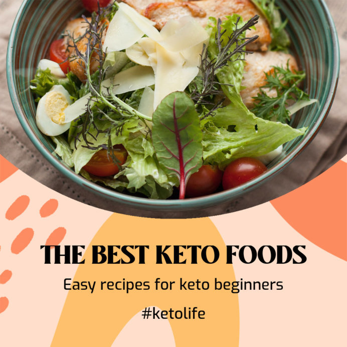Placeit - Instagram Post Design Template Featuring Keto Diet Tips