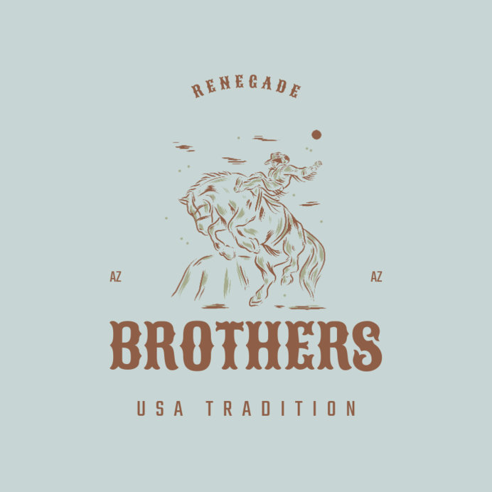 Placeit - American Cowboy Apparel Brand Logo Generator with Vintage ...