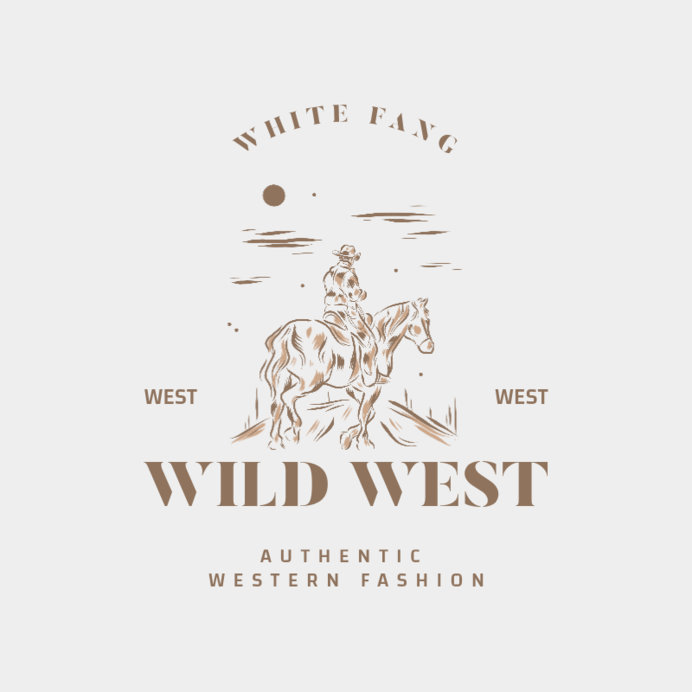 Placeit - Authentic Western Fashion Brand Logo Generator with Vintage ...